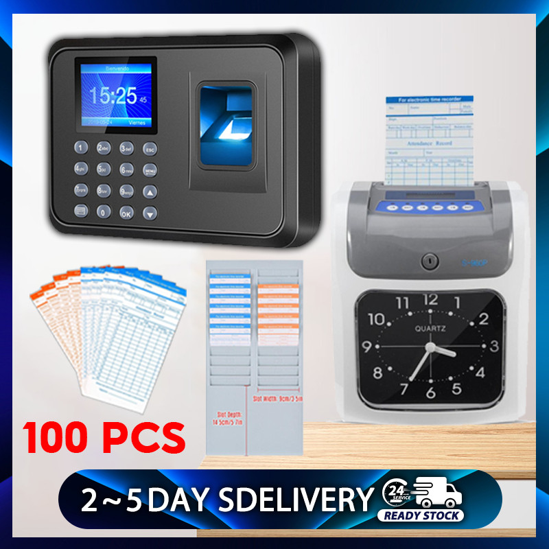 Time Recorder Time Attendance Bundy Clock Payroll Biometrics Timecard ...