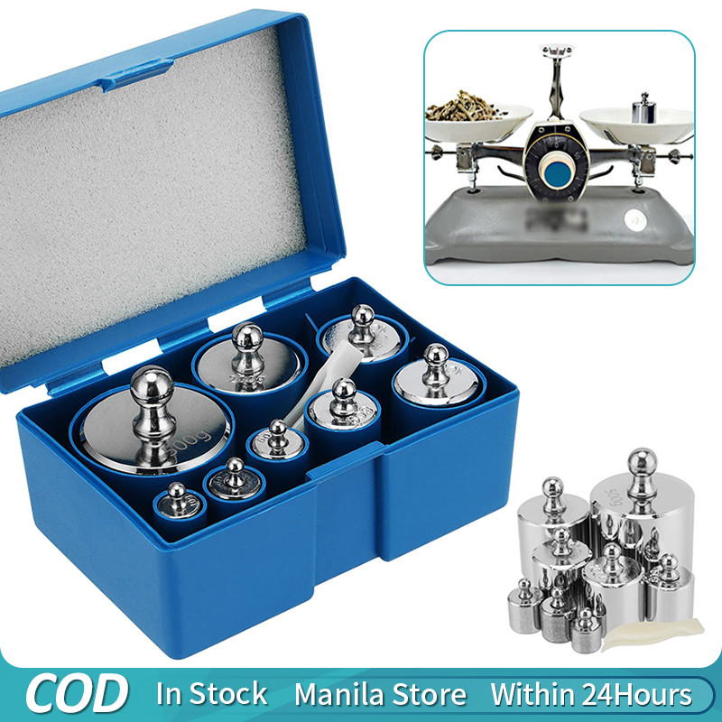 M2 Class Scale Balance Calibration Weight Set 8pcs 10-500g Precision ...