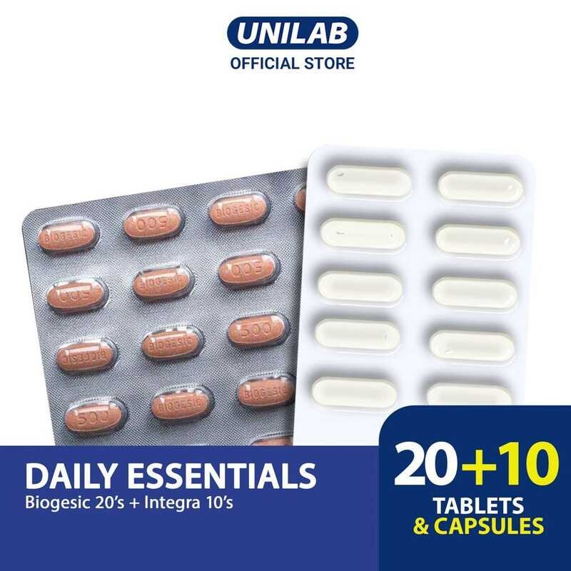 Unilab Daily Essentials: Biogesic 20S + Integra 10S F6 | Shopee Philippines