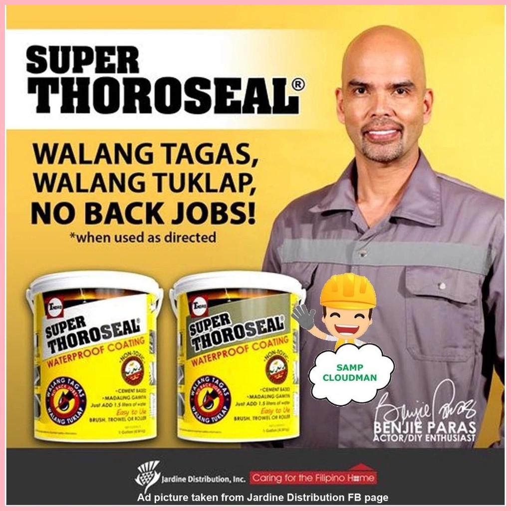 Super Thoroseal Waterproof Coating Gallon Size 4 Liters Gray or White ...