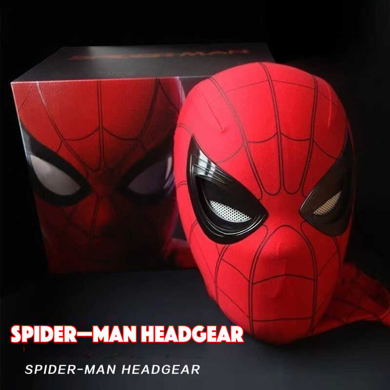 Xj Spiderman Headgear Cosplay Moving Electronic Spider Man 1:1 Remote ...
