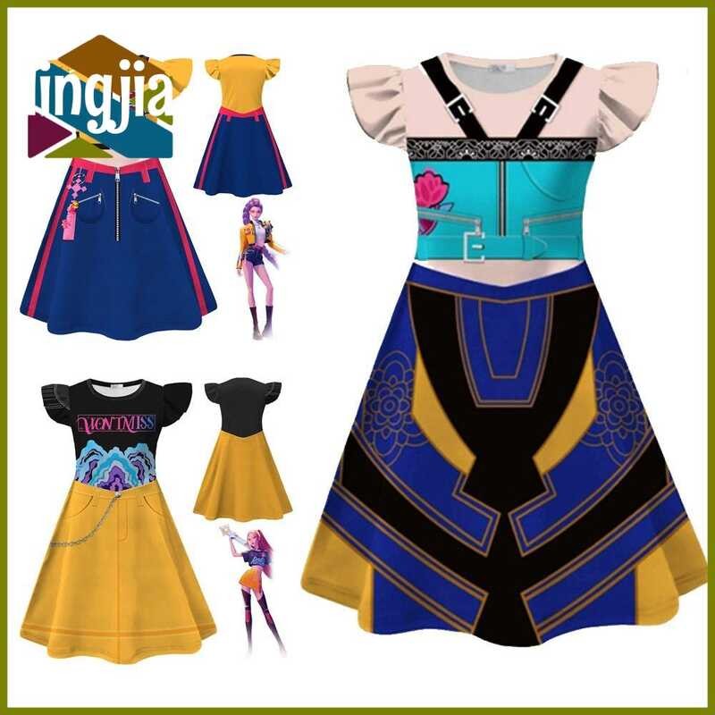 Xj GJIA Casual Cospla Clothing Kpop Demon Hunters Fiber Cospla Costume ...
