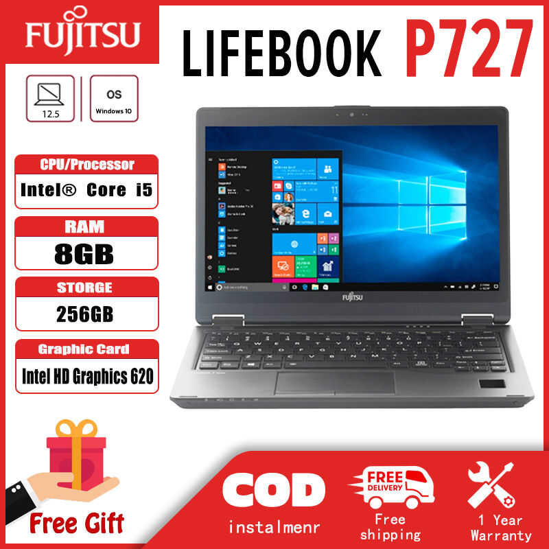 Fujitsu Lifebook P727 Laptop Intel Core I5 7Th Gen 8Gb RAM 256Gb SSD ...