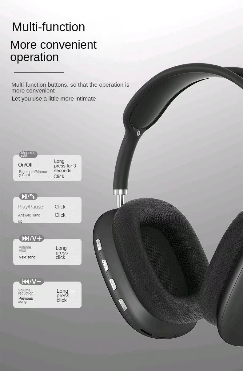 P9 Pro Max Wireless Bluetooth Headset Gaming Headset with Noise ...