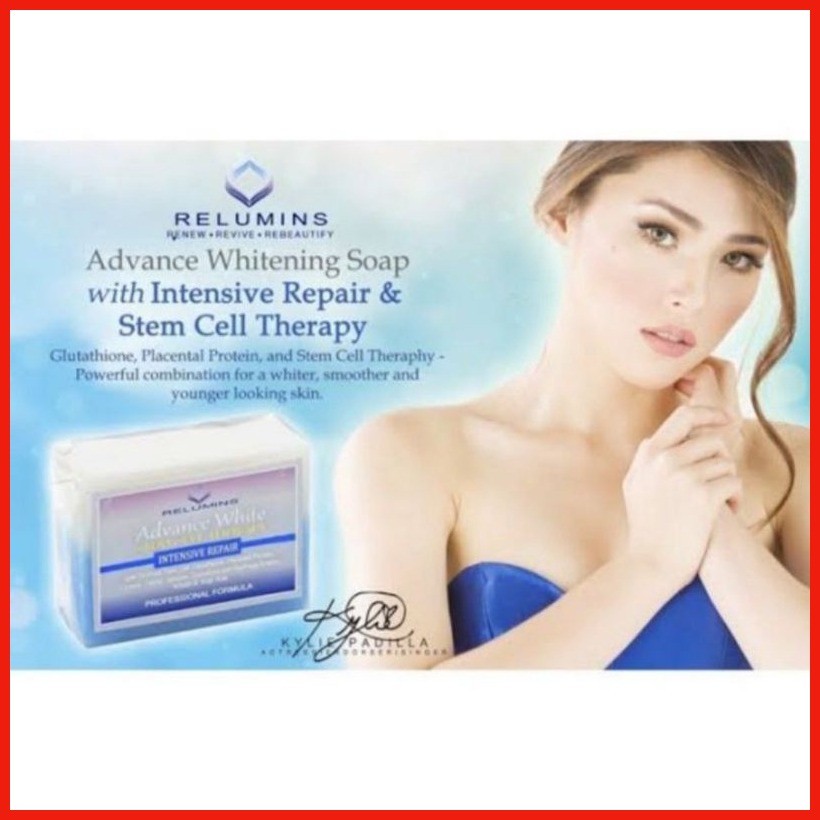 100% Authentic Relumins Advanced White Intensive Repair Stem Cell Soap ...
