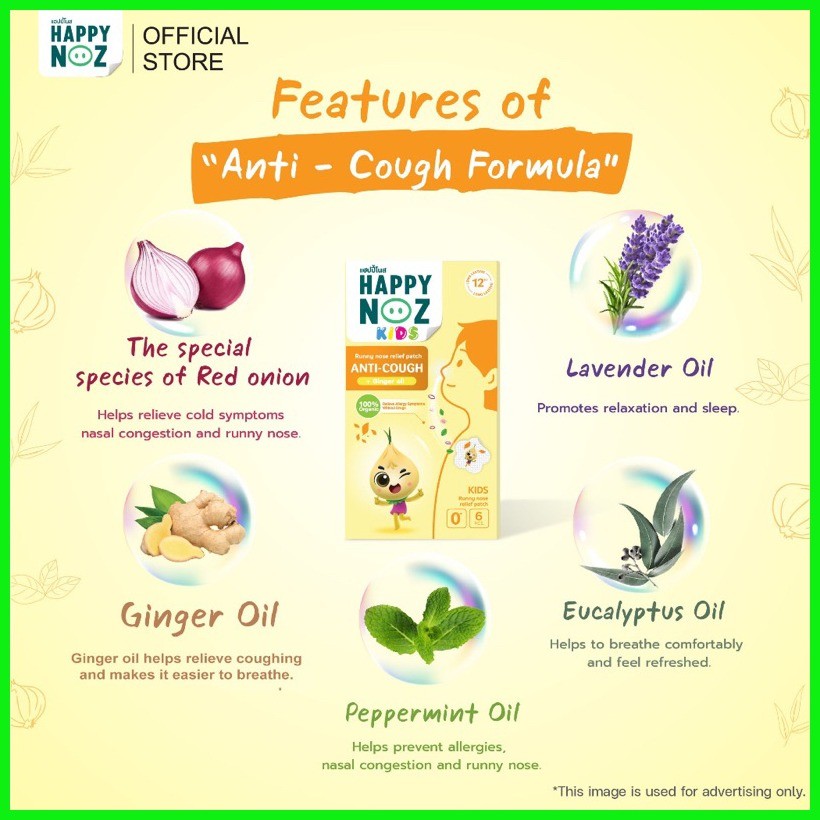 Happy Noz 100% Organic Onion Sticker Patch - Anti Cough | Shopee ...