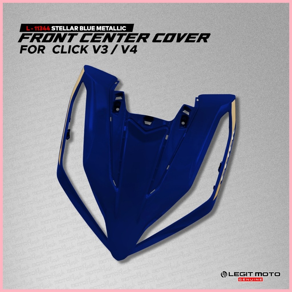 LEGITMOTO GENUINE HONDA CLICK V3 / V4 FRONT CENTER COVER FRONT V COVER ...