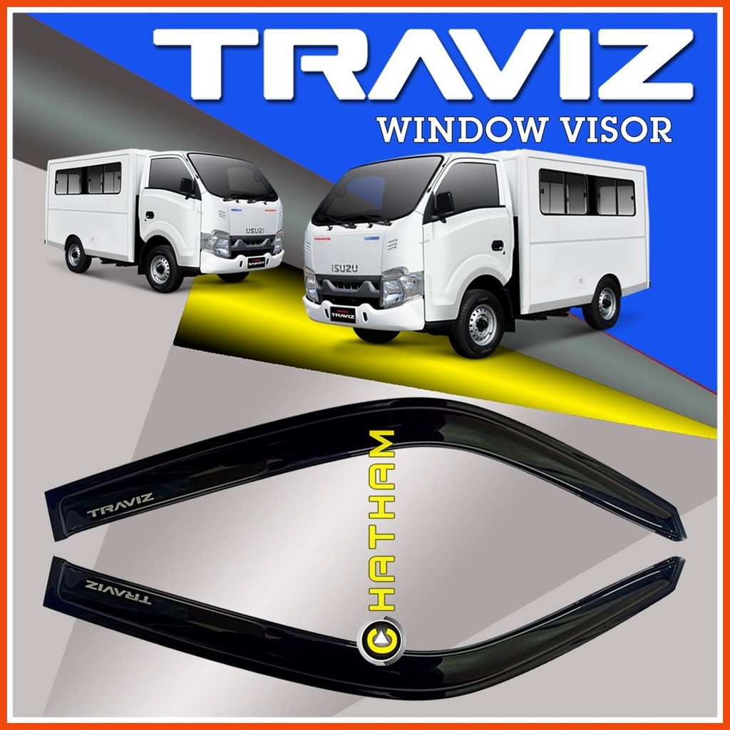 Isuzu Traviz - Window Visor or Rain Guard (Black) | Shopee Philippines