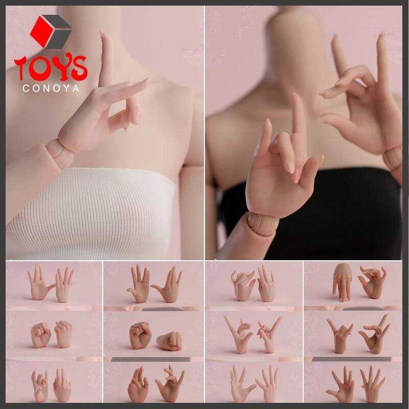 Worldbox At209 1/6 Scale 3 Pair Female The Hands 2.0 Of Girl Body Pale ...
