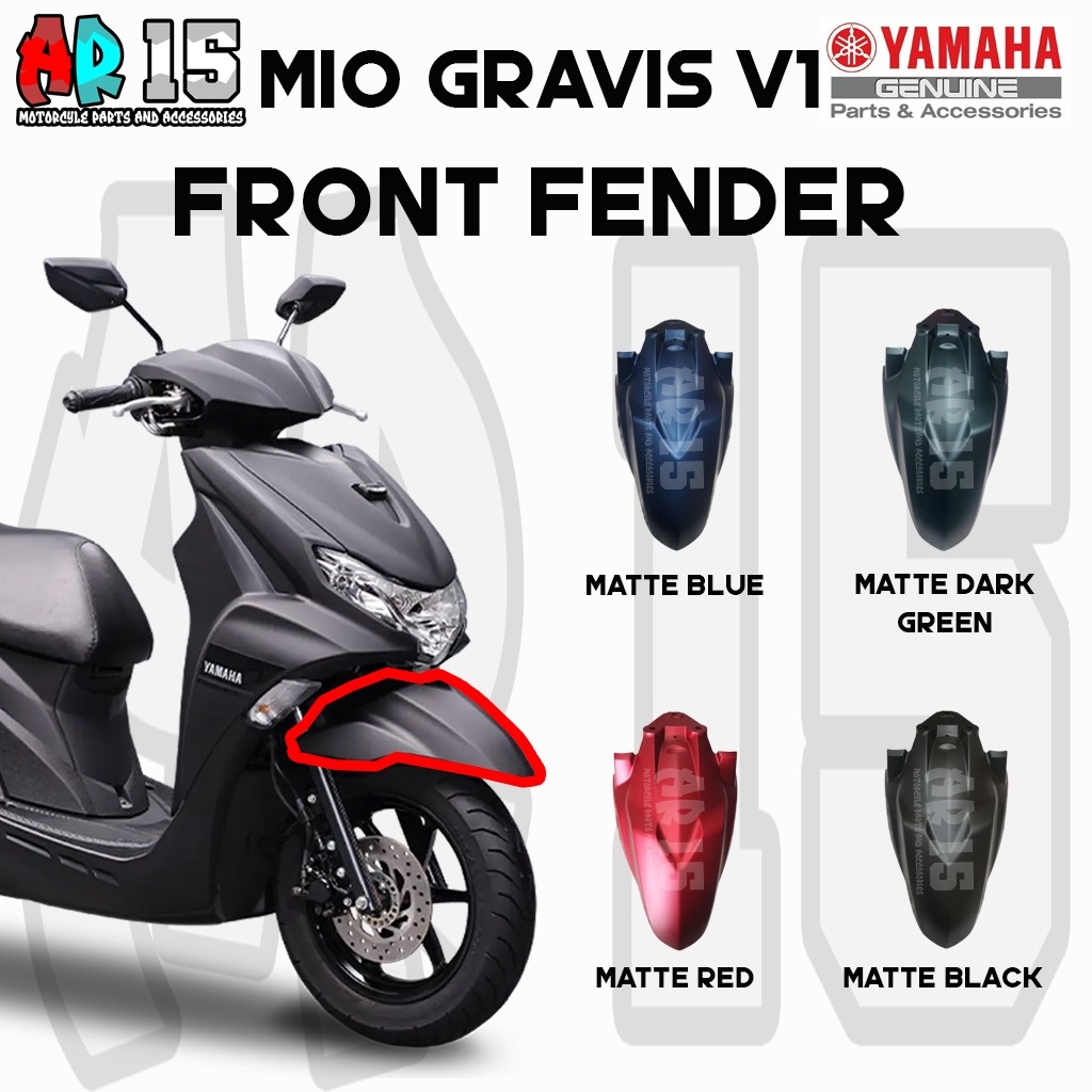 MIO GRAVIS V1 FRONT FENDER (YAMAHA GENUINE PARTS) (YGP) | Shopee ...