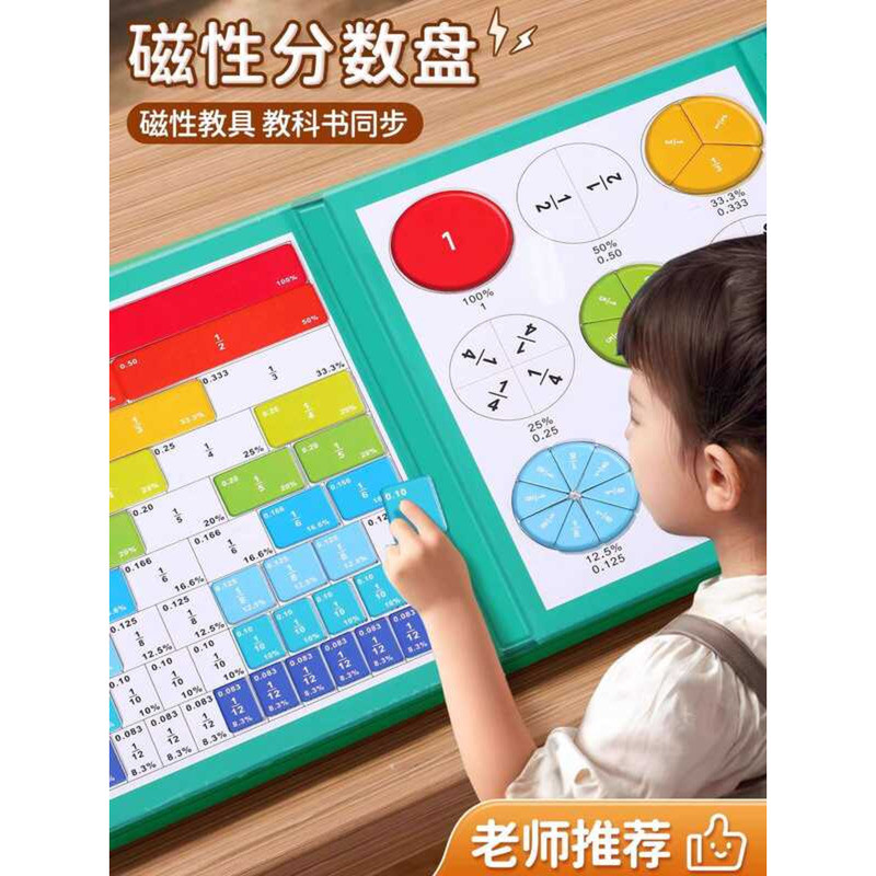 Learning Demonstrator Third Grade First Semester Magnetic Fraction Disk ...