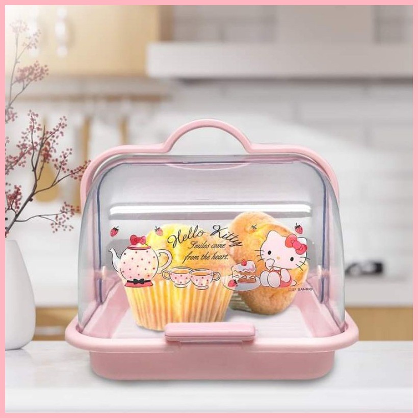 Hello Kitty Roll Top Acyrlic Multi-Purpose Storage Bread Bin | Shopee ...