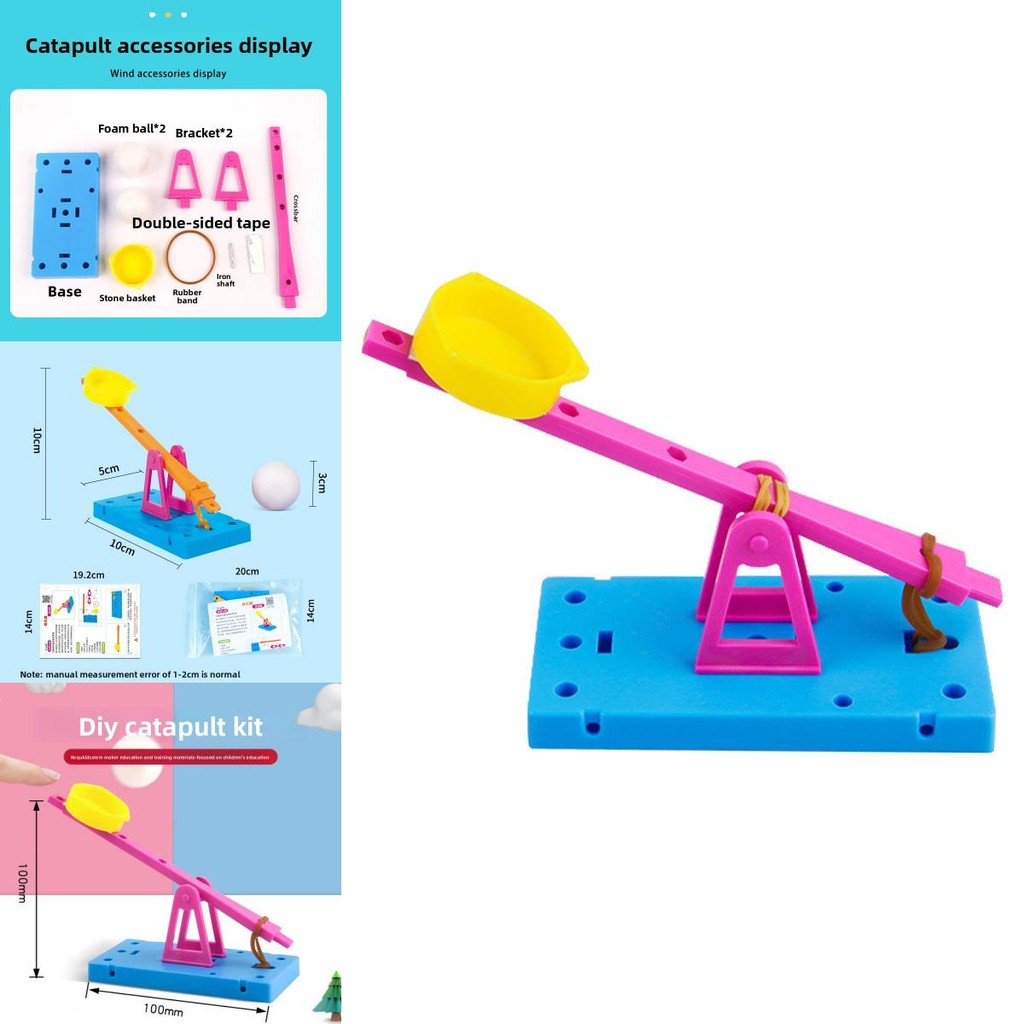 Scientific Kids Experiment Kit With Diy Catapult Materials For Physics ...