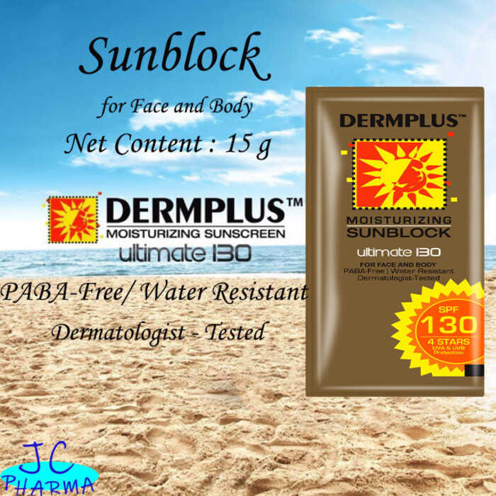 Authentic DERMPLUS Moisturizing Sunscreen Ultimate 130 For Face And ...