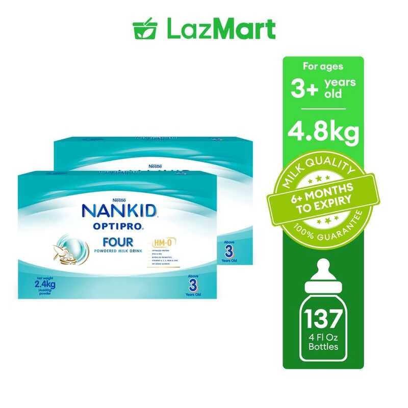 NANKID Optipro FOUR Powdered Milk For 3+ Years Old 4.8Kg (2.4Kg X 2 ...