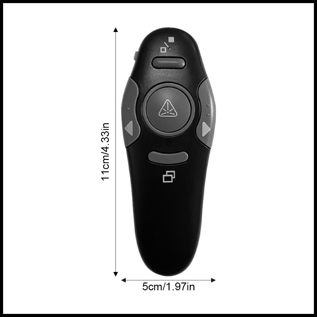 1pc Portable 2.4GHz Wireless Presenter Remote Presentation USB Control ...