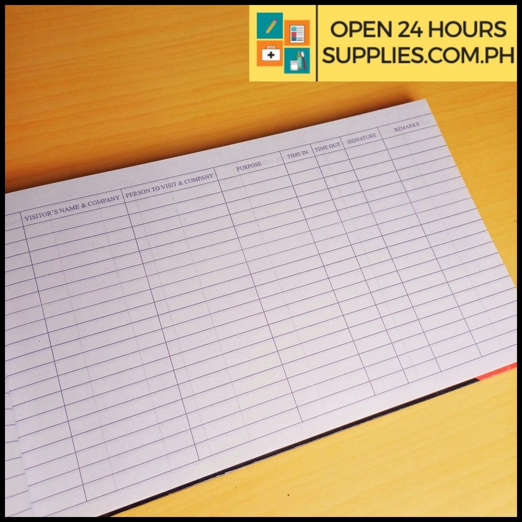 Visitor's Security Logbook (Valiant) 300 pages | Shopee Philippines