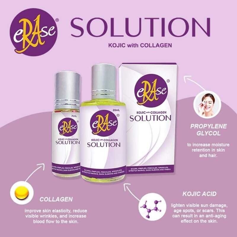 Erase Kojic W/ Collagen 7In1 Solution ("Scar Remover") 7Ml/20Ml 5Ae ...