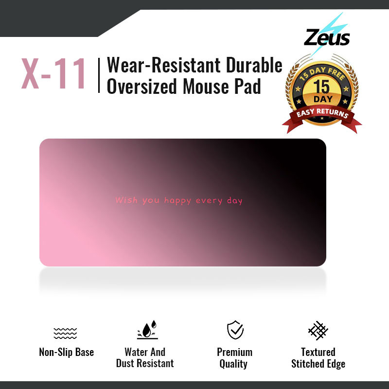 Zeus Extended Mouse Mat Mouse Pad For Gaming ( 80cm x 30cm ) Soft And ...