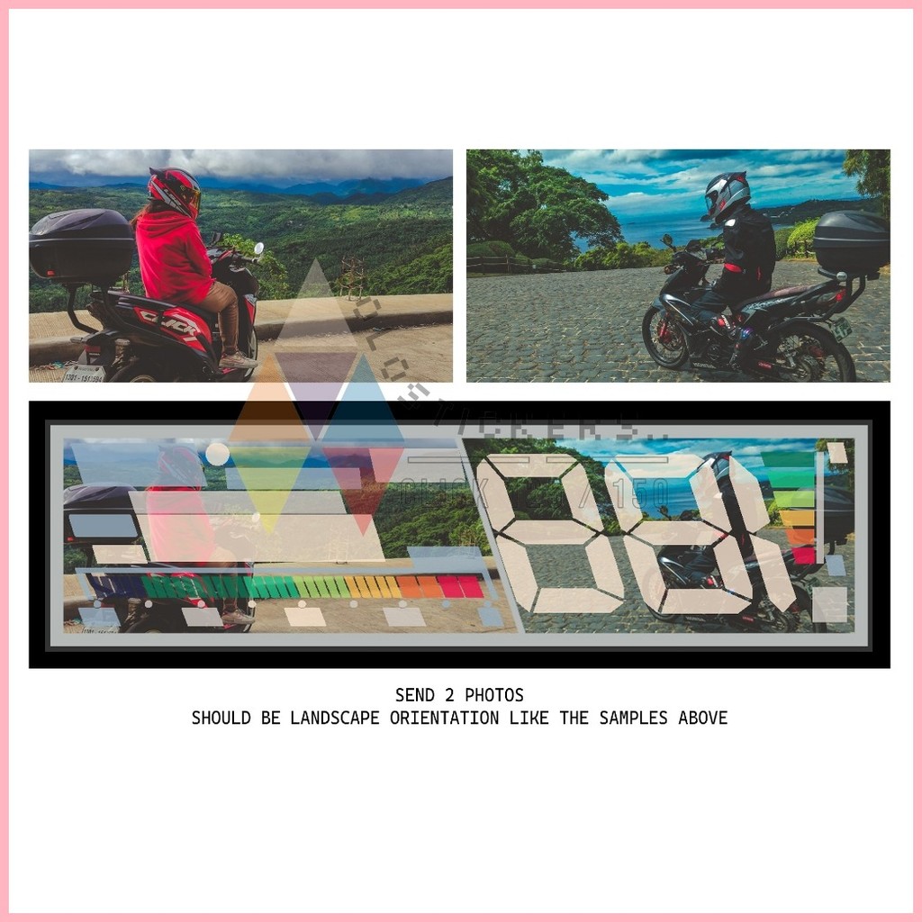 Honda Click 125 V2, V3, Click 150 V2 & 160 2pcs. Colored Panel Sticker ...