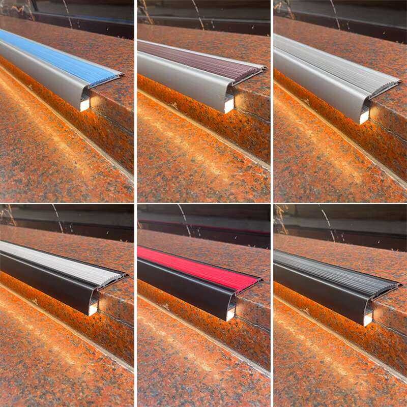Luminous Stair Surface Mounted RV L-Shaped Edge Cover Anti-Slip Strip ...