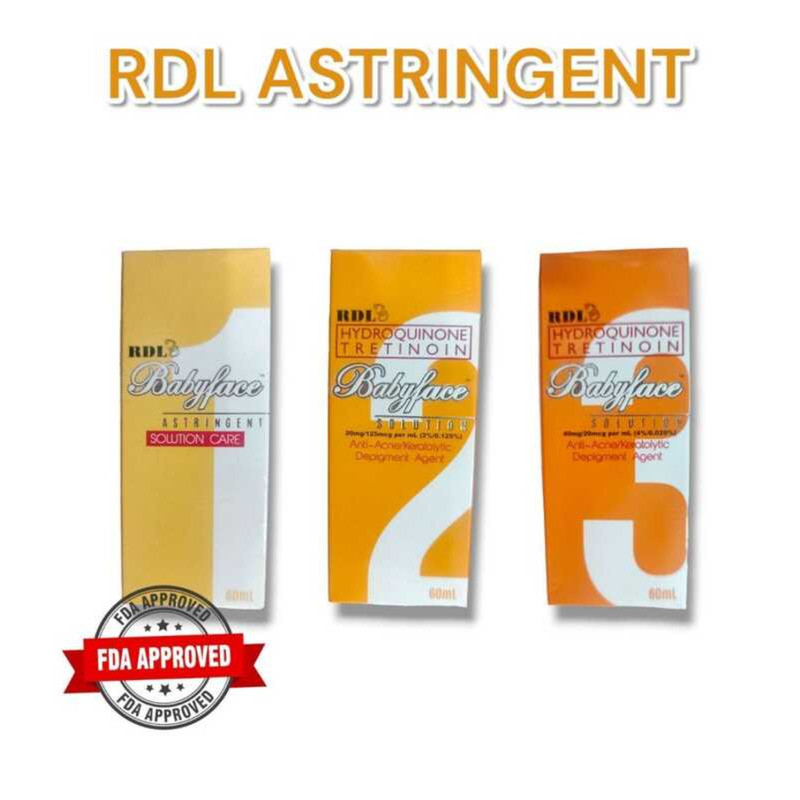 RDL SOLUTION Baby Face - Astringent Solution #1 #2 #3 60Ml | Shopee ...