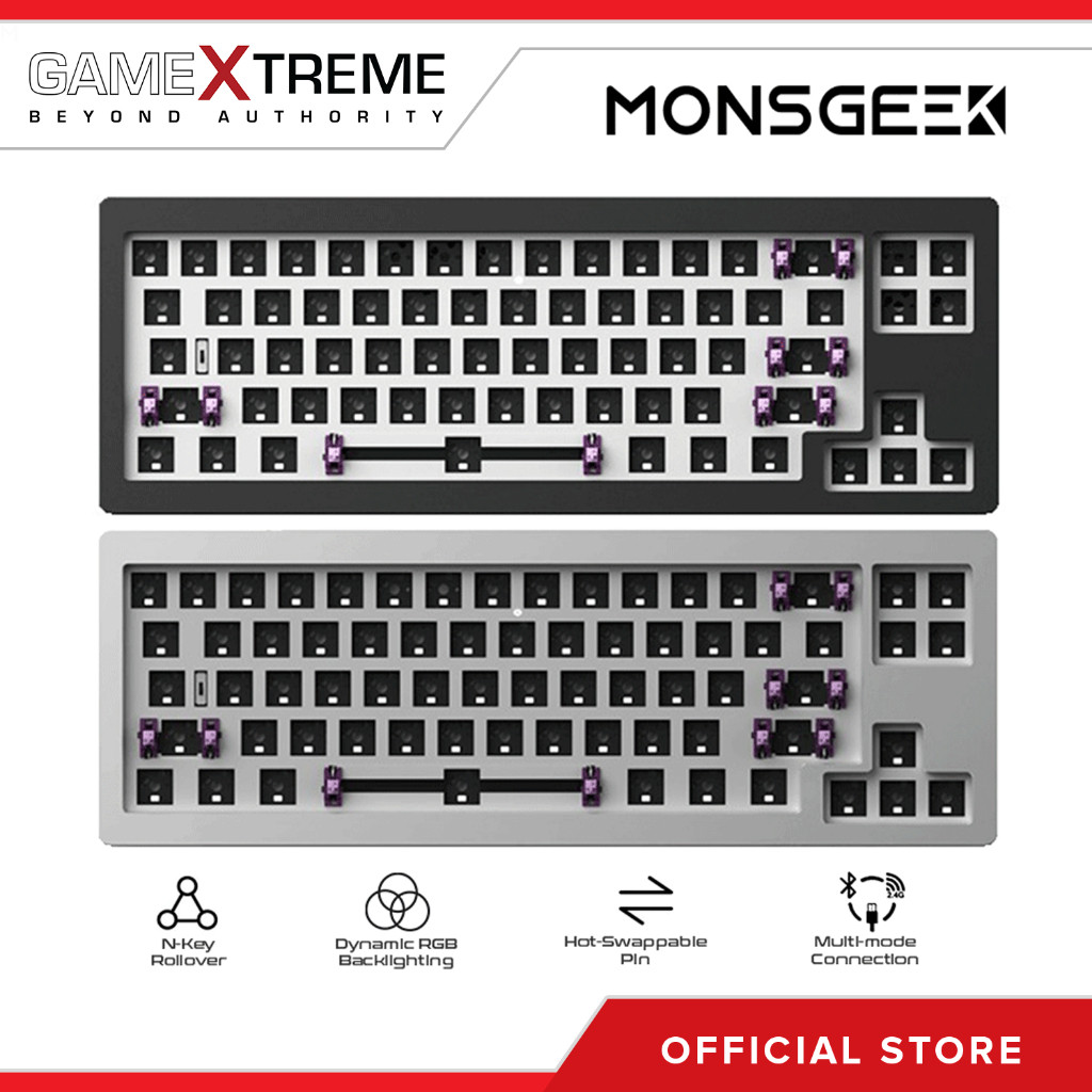 Monsgeek M7W DIY Kit Aluminum Case Multi-Modes RGB Hot-Swappable ...