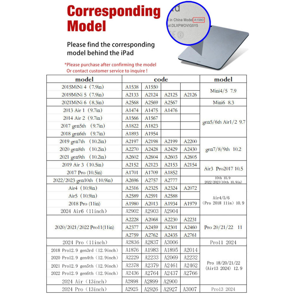 Anti fall iPad case Air6 Air5 2024 pro Air2 Gen10 Gen5/Gen6 Air1 Air7 ...