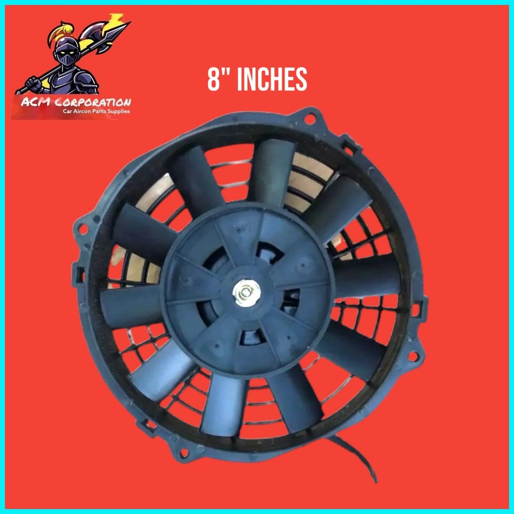 Aux Fan 8" inches Universal Car Aircon High Speed Radiator Condenser ...