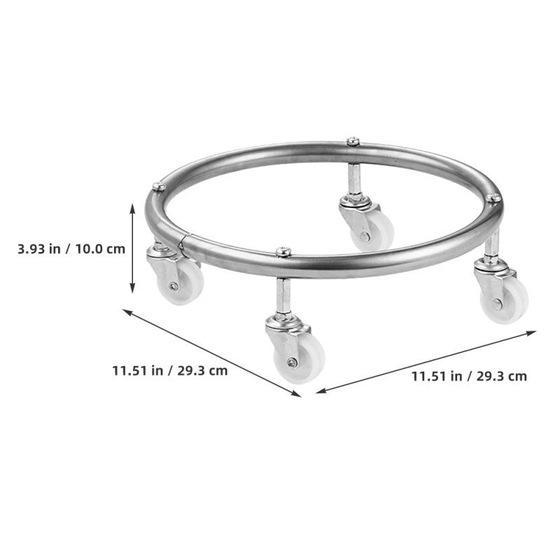 Stainless Steel Gas tank holder with wheels Mobile Bracket Universal ...