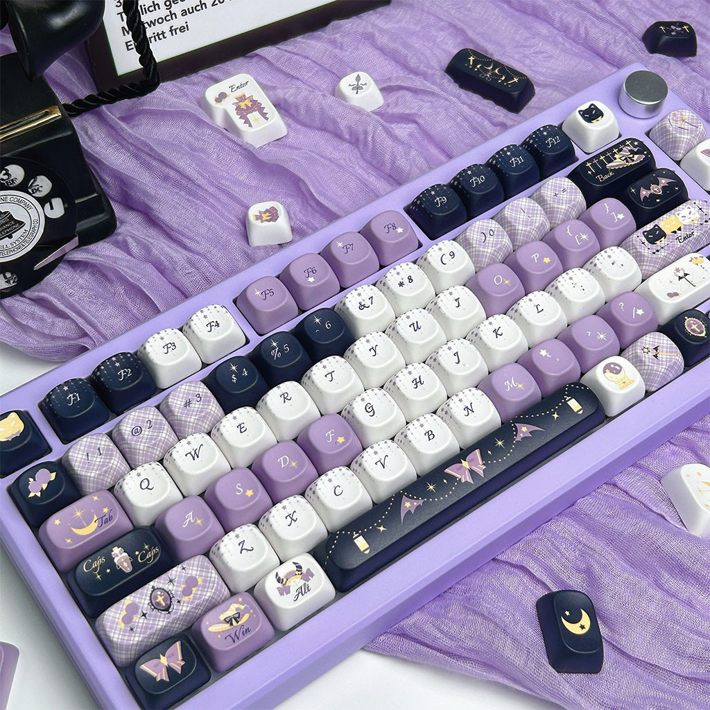Star Witch Keycaps MOA Profile 130 Keys PBT Dye Sublimation Aula F75 ...