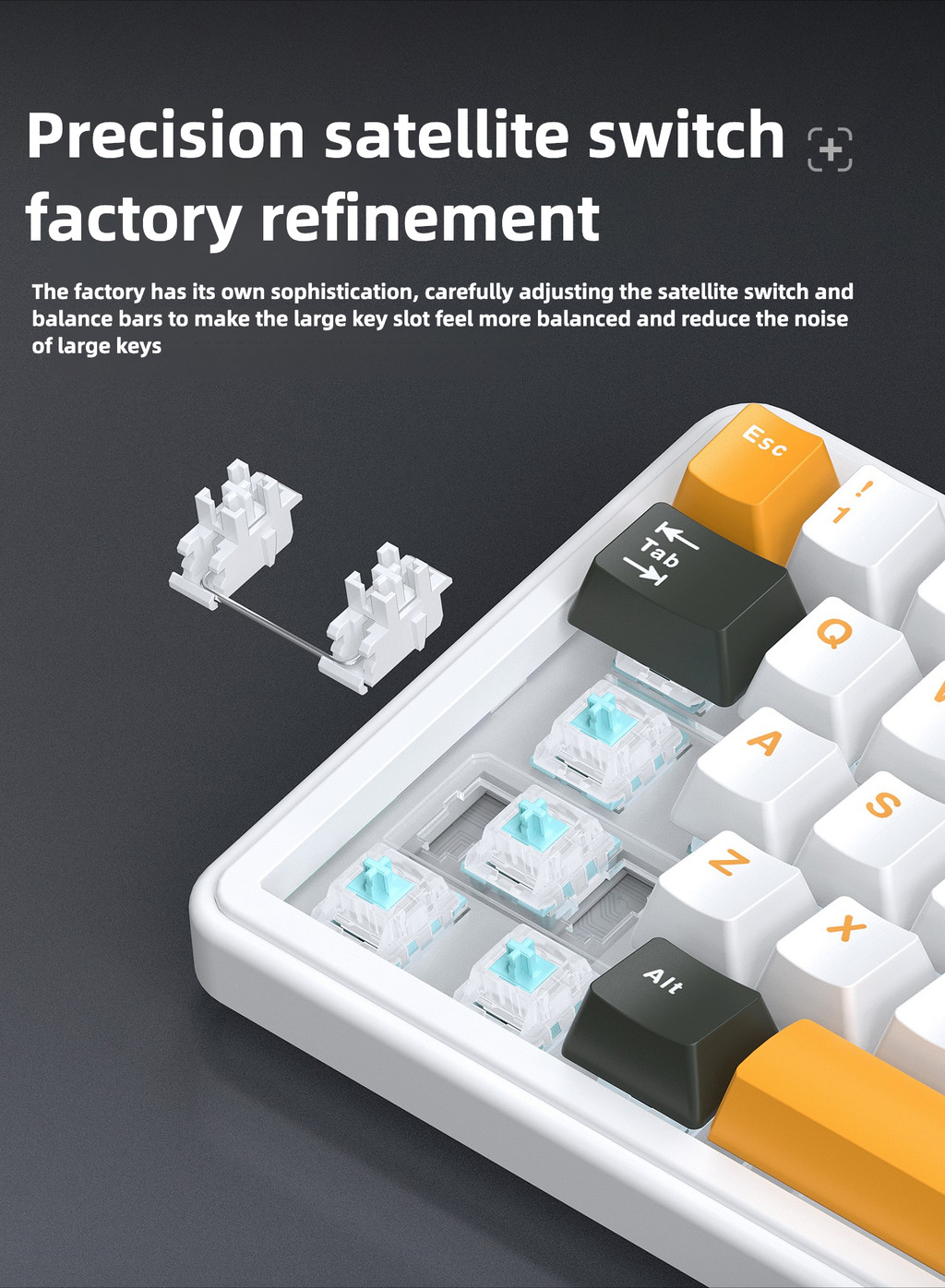 AULA F65 Wireless RGB Custom Mechanical Keyboard Tri-mode GASKET ...