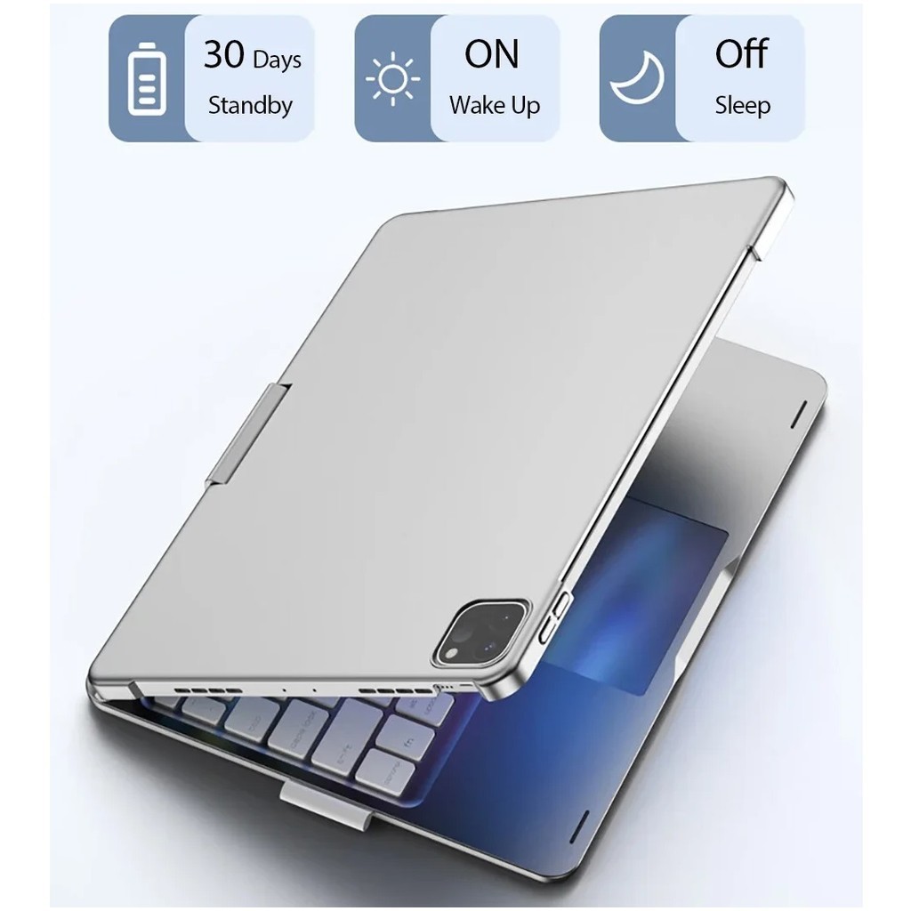 IPad Keyboard Case 360° Rotation & Backlit for Air 4 5 6 Air8 7 M3 11th ...