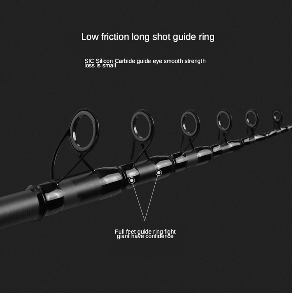 2.4M-5.4M Carbon Rock Fishing Rod Ultra-light Distance Throwing Pole ...