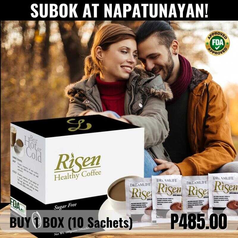 Risen Coffee Drink Mix With Cocoa, A Root, Tongkat Ali, Guyabano ...