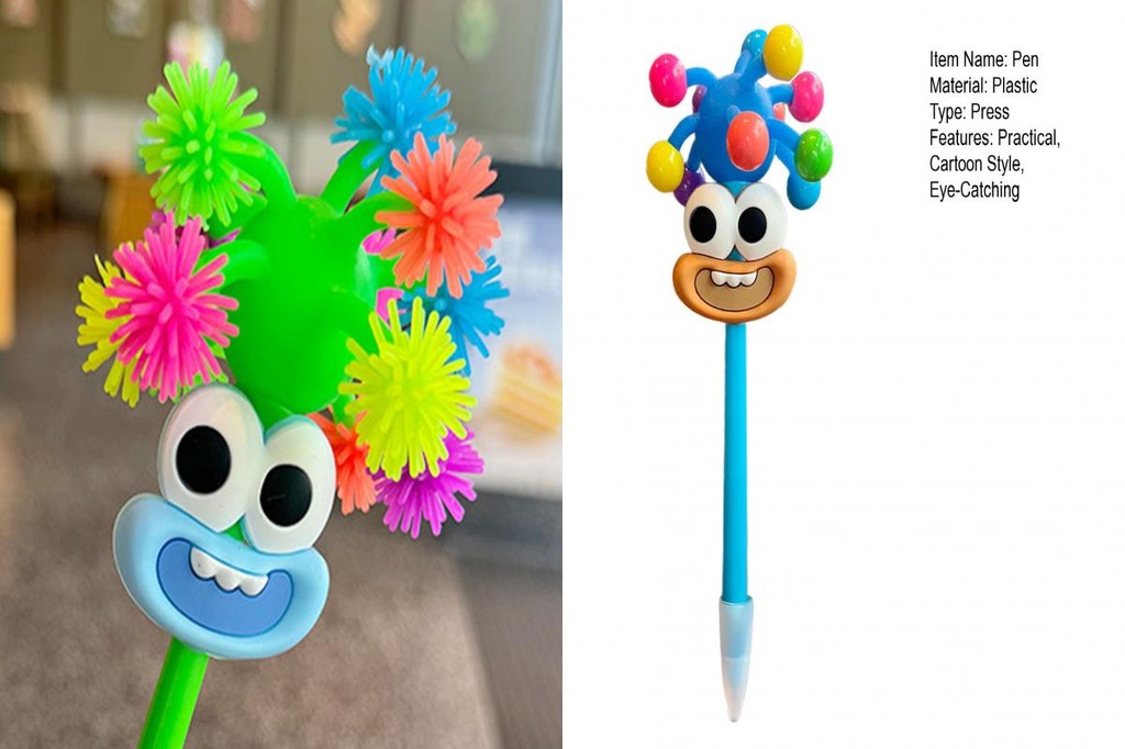 Cartoon Themed Pen Ergonomic Writing Pen Fun Cartoon Pens for Kids ...