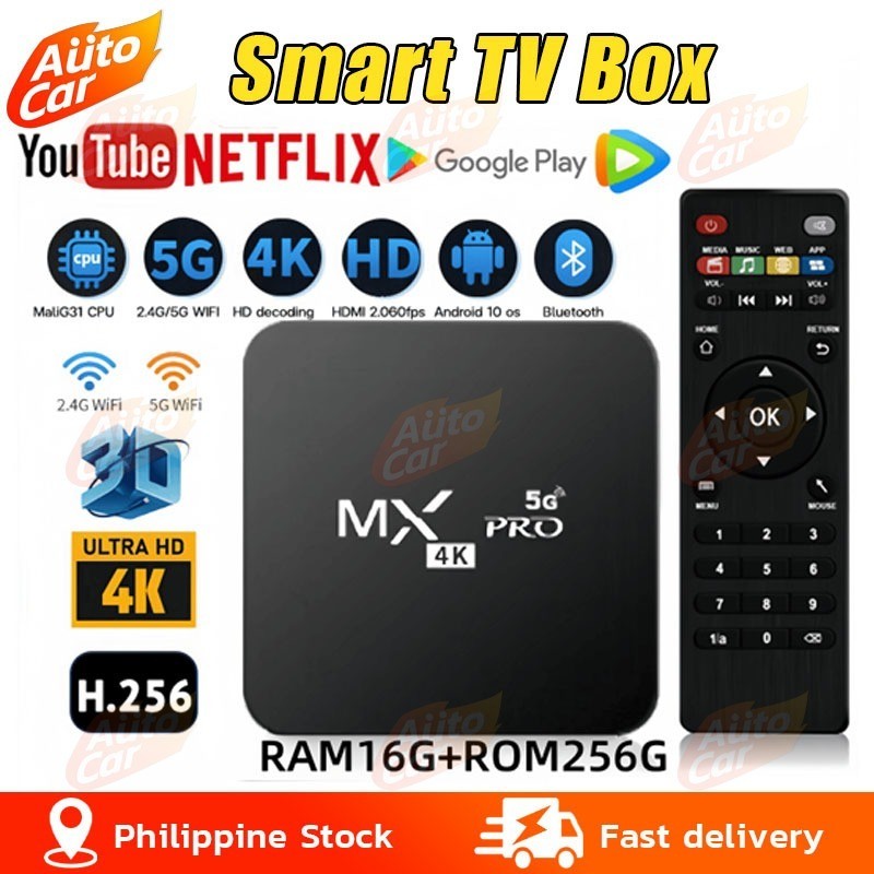 Smart TV Box MXQPRO 4K 5G TV Box Android 11.1 16+256G Ultra HD Android ...