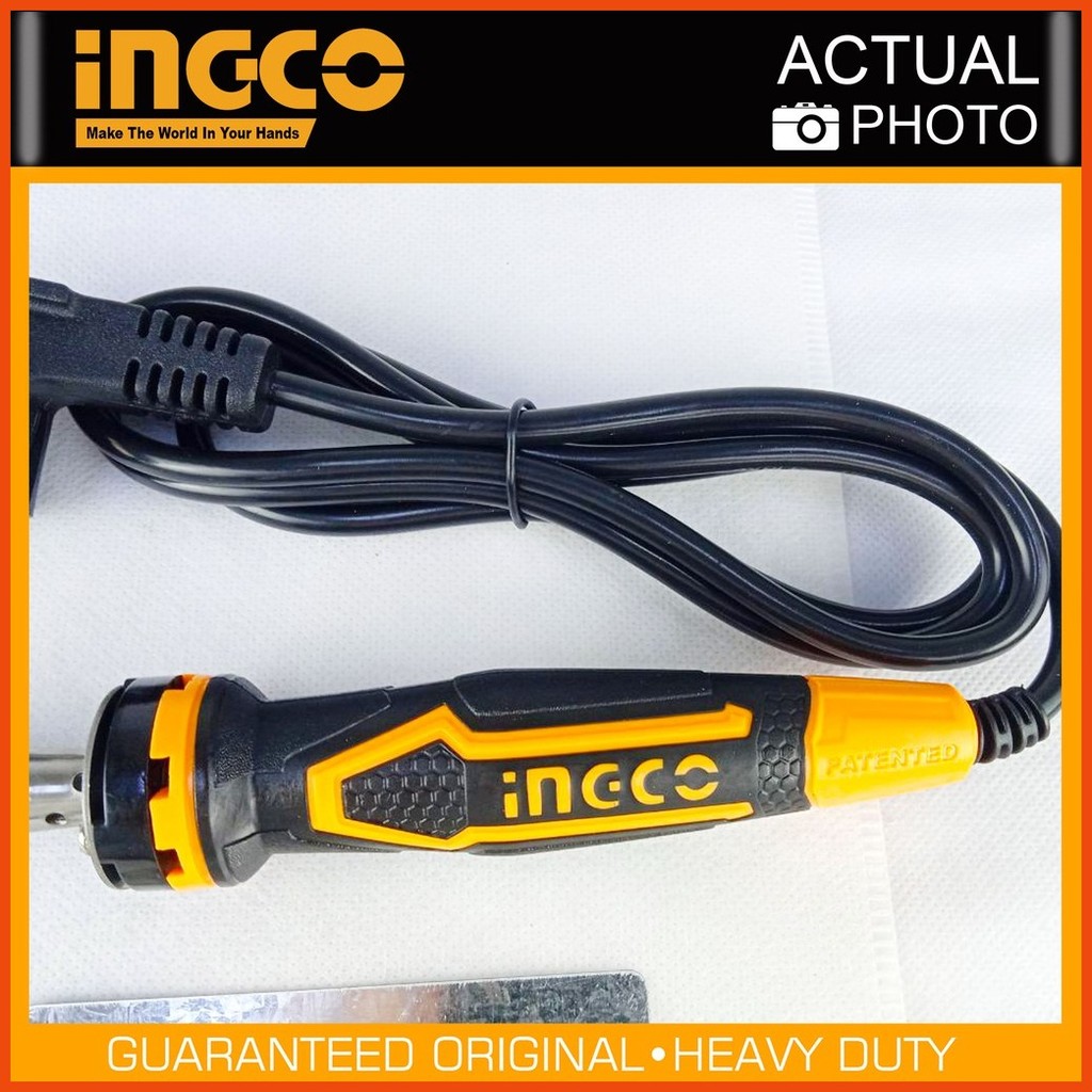 Ingco Electric Soldering Iron Bent Flat Head 100W SI00108 Iht | Shopee ...