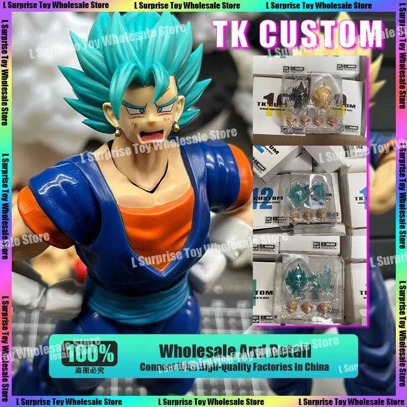 In Stock TK CUSTOM Dragon Ball Z SHF Super Saiyan Blue Vegito Vegetto ...