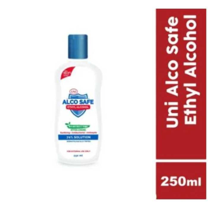 Ethyl Alcohol 250Ml Alcosafe 70% Solution - Disinfectant Spray 17F ...