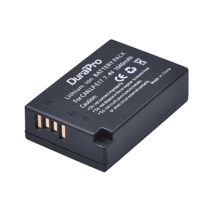 40Mah Durapro Lp-E17 Lpe17 LP E17 Battery For Canon EOS Rebel T6i 750D ...