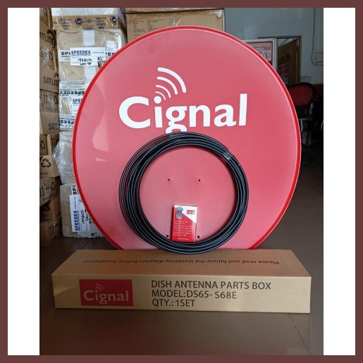 CIGNAL TV/ SATELLITE DISH SET / LNB / RG6 CABLE WIRE | Shopee Philippines
