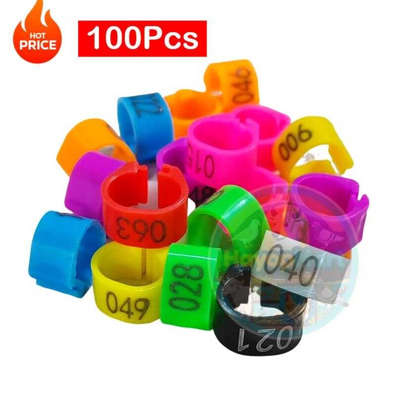 812 50Pcs Chicken Foot Rings 16Mm Poultry Feet Tag Plastic Clip Ring ...