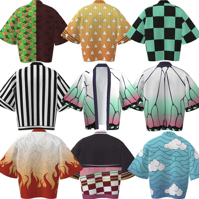 Demon Slayer Cosplay Anime Merchandise Two-Dimensional Cloak Haori ...