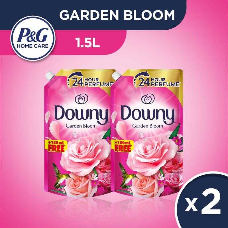 Downy Fabric Conditioner Garden Bloom 1.5L Refill X 2 Packs (Fabcon ...
