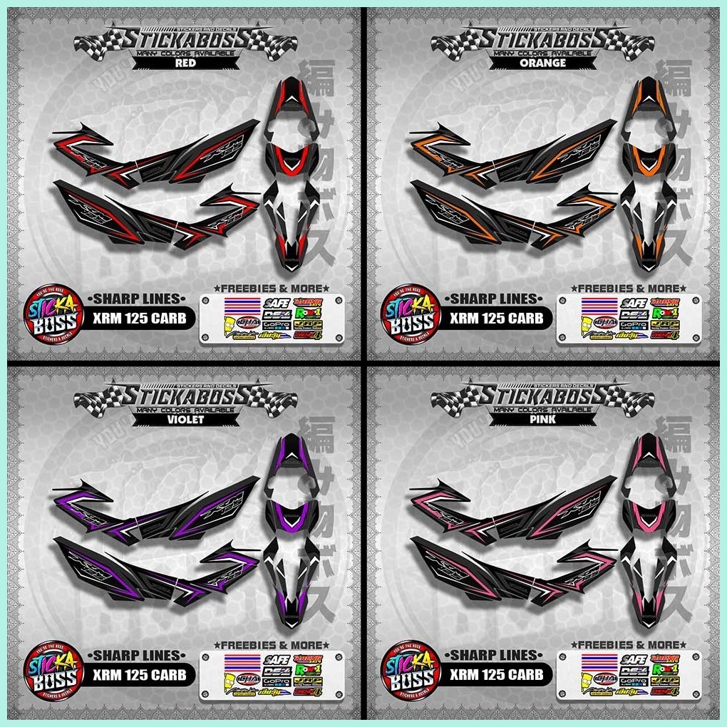 XRM 125 CARB STICKER FULL DECALS ( SHARP LINES )【WITH FREEBIES ...
