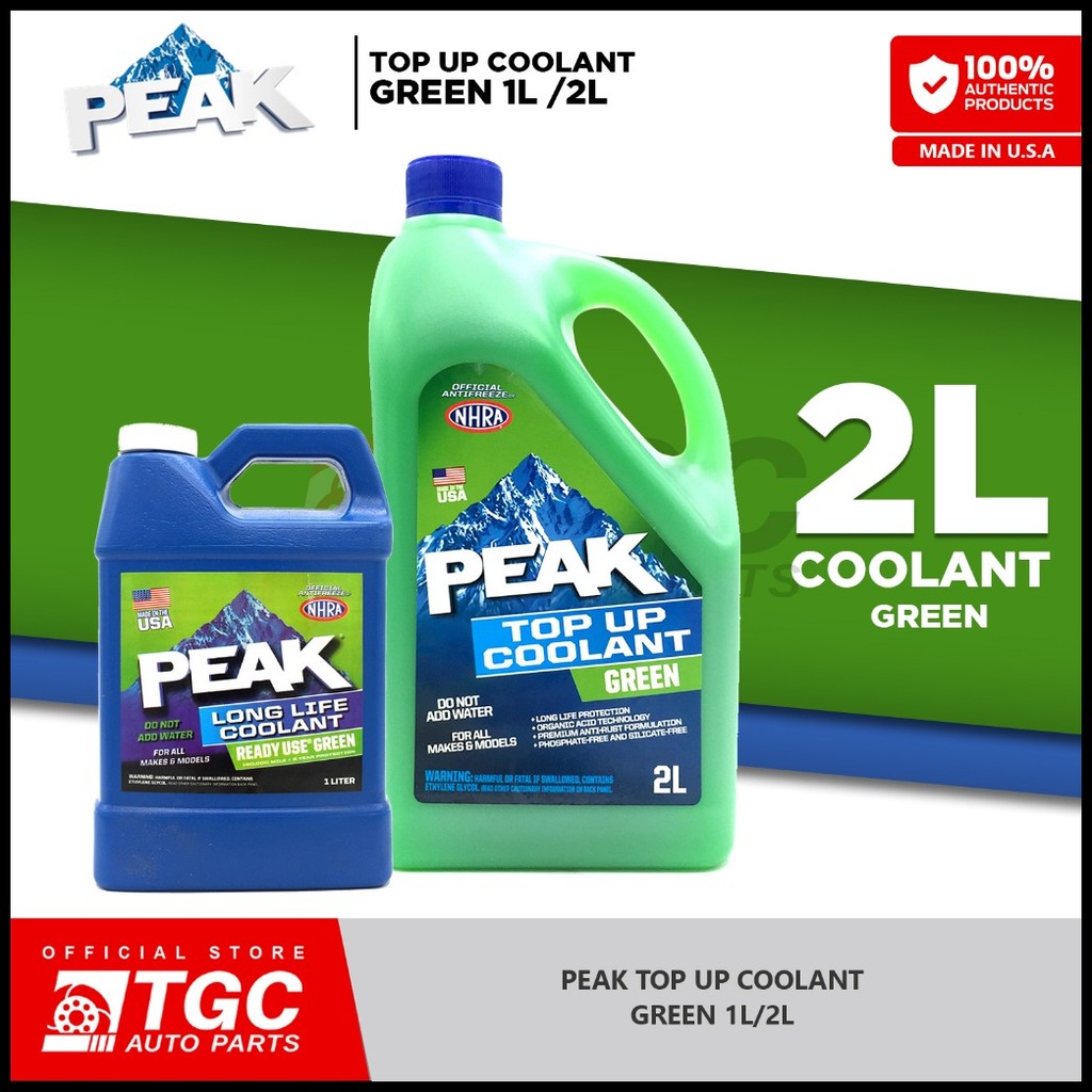 Peak Long Life Coolant Ready to use Anti-Freeze Green 1L | Shopee Philippines