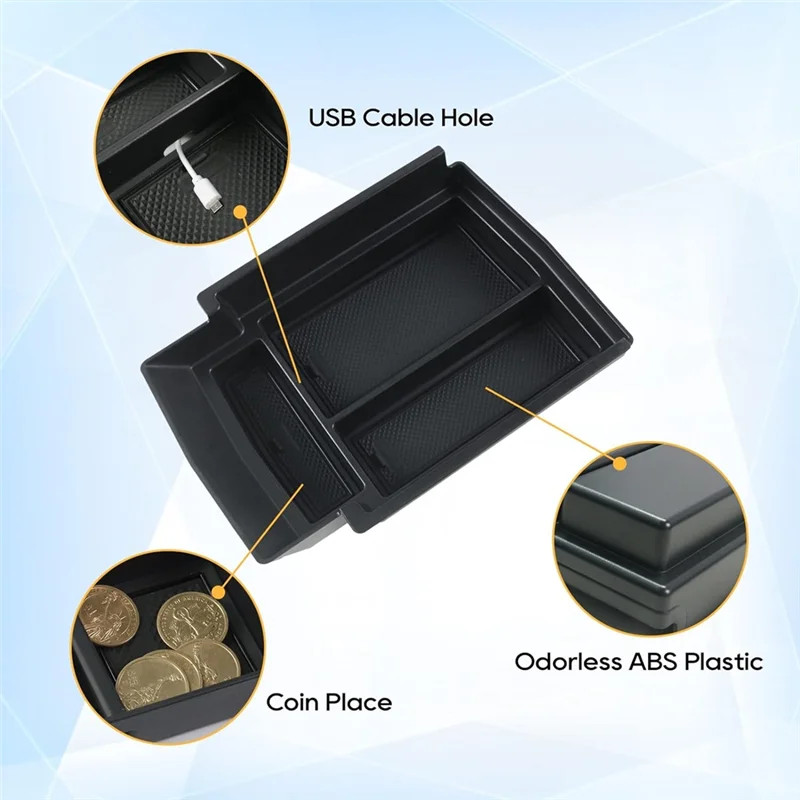 A13P Center Console Organizer For Toyota BZ4X Subaru Solterra 2023 2024 ...
