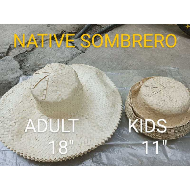 BURI HAT NATIVE FARMERS SOMBRERO SALAKOT | ADULT & KIDS HATS 95E ...