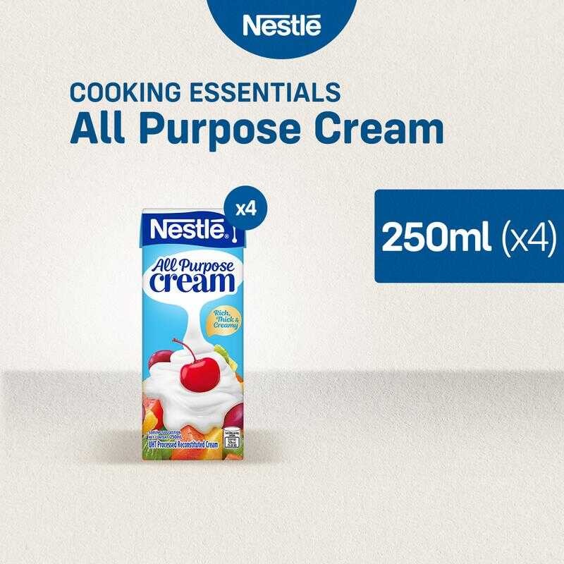 NESTLÉ All-Purpose 250Ml Pack Of 4 - Thick And Creamy With A Neutral ...